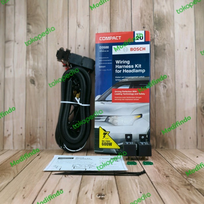 Jual Kabel Relay Set Bosch Lampu Depan Headlamp H4 Mobil 2 Relay ...