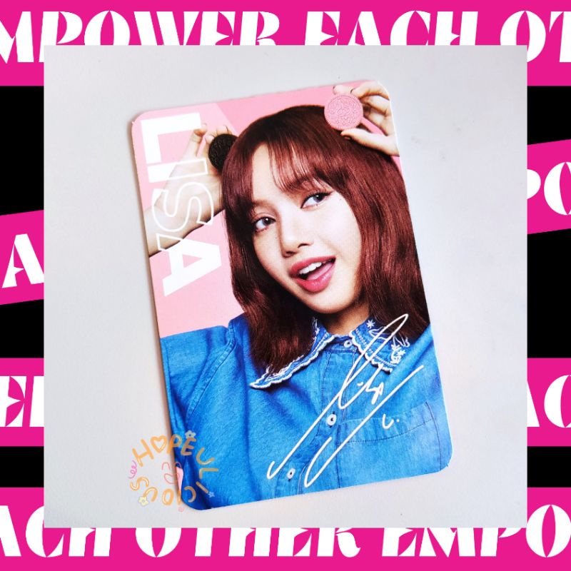 Jual photocard lisa oreo blackpink 03 PC only | Shopee Indonesia