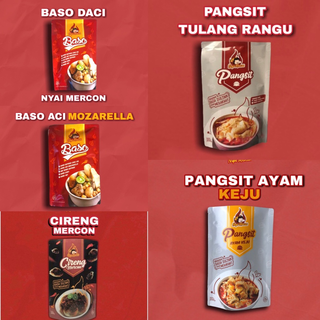 Jual Pangsit Tulang Rangu Nyai Mercon / Pangsit Ayam Keju Nyai Mercon ...