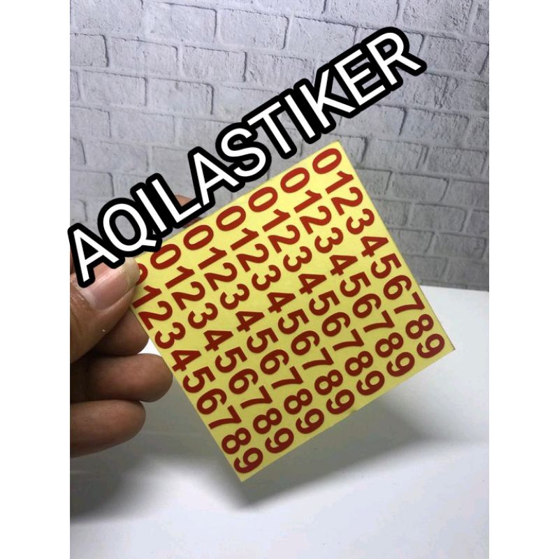 Jual stiker sticker ANGKA rugos kecil | Shopee Indonesia