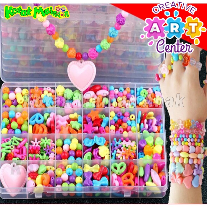 Jual Mainan Kerajinan Keterampilan Tangan Gelang Bando DIY Aksesoris ...