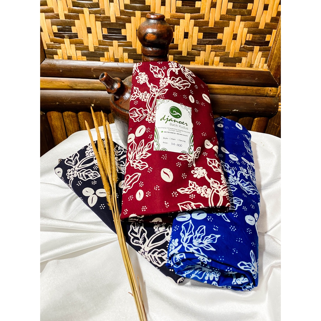 Jual Kain Batik Cap Asli Kudus Motif Kopi Pecah | Shopee Indonesia