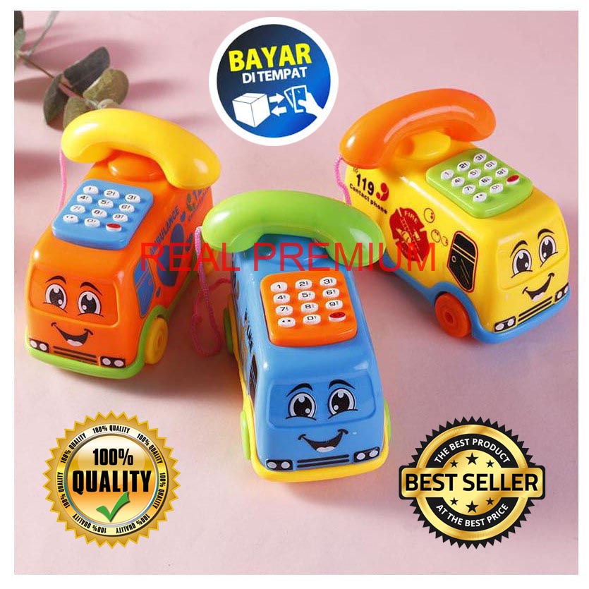 Jual Mainan Anak Bus Phone Music / Bus Telepon Musik / Mainan Telepon ...
