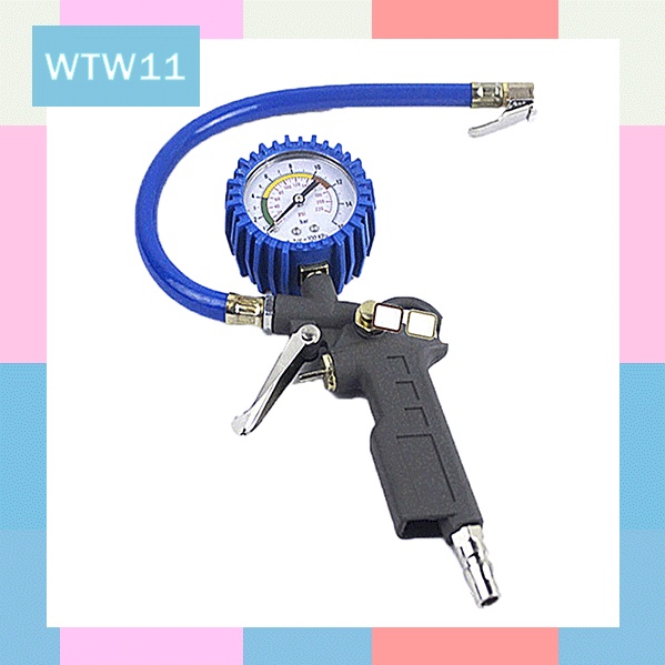 Jual Tire Inflator Air Pressure Gun Isi Ukur Tekanan Angin 3 in 1 Tire ...