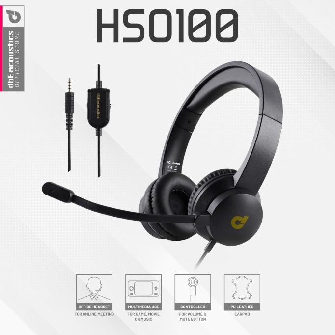 Jual dbE HSO100 Comfortable Office Headset Microphone | Shopee Indonesia