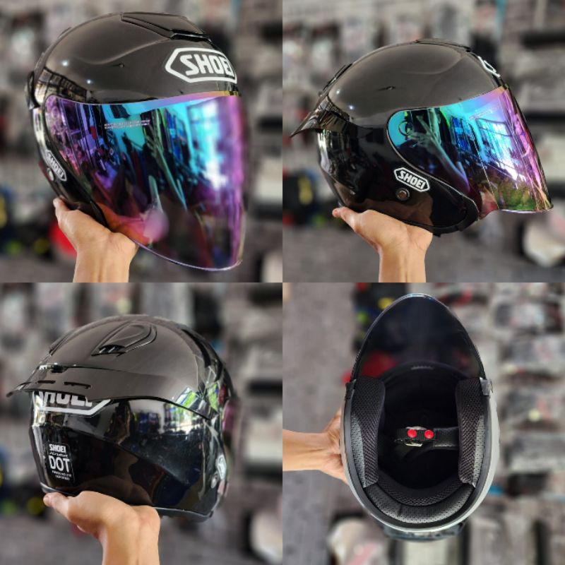 Jual Helm copy Shoei J-cruise 2 hitam helm kyoto original najima black ...