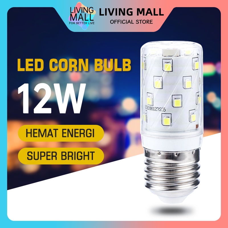 Jual Lampu Jagung LED 12 Watt LED SMD Lamp Corn Bulb Light E27 / Cahaya Putih | Shopee Indonesia