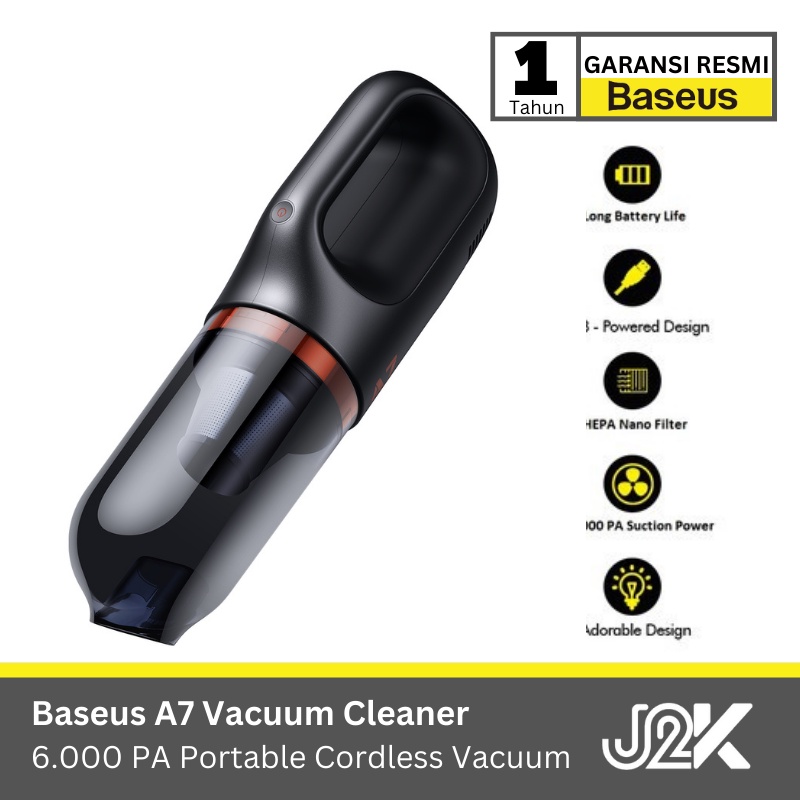 Jual Vacuum Cleaner Baseus A7 Portable Car Cordless Penghisap Debu Mobil VCAQ | Shopee Indonesia