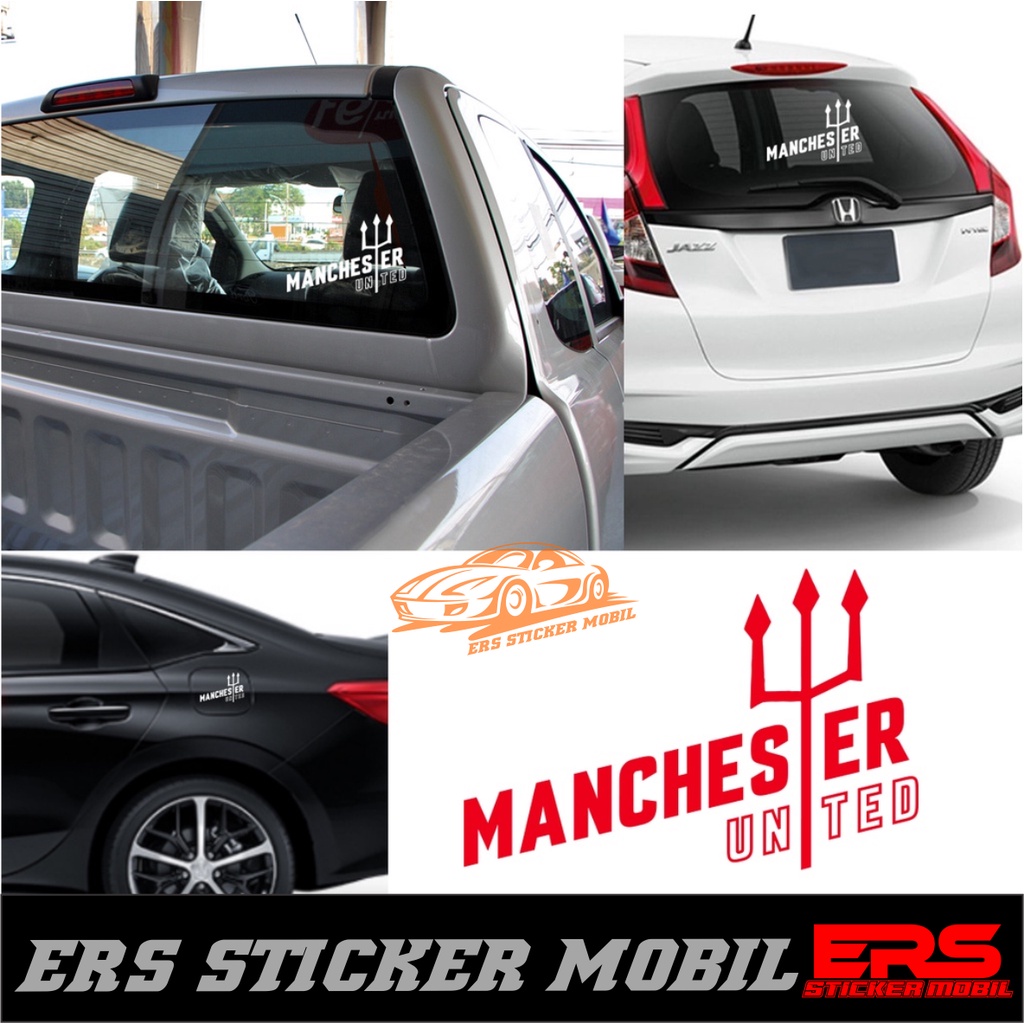 Jual stiker Manchester united FC die-cu PVC Car Sticker Decal ...