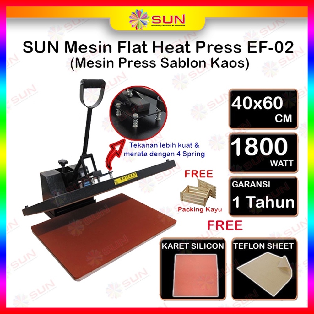 Jual Mesin Press Sablon Kaos Digital Premium EF-01 / EF-02 / GKT-03 ...