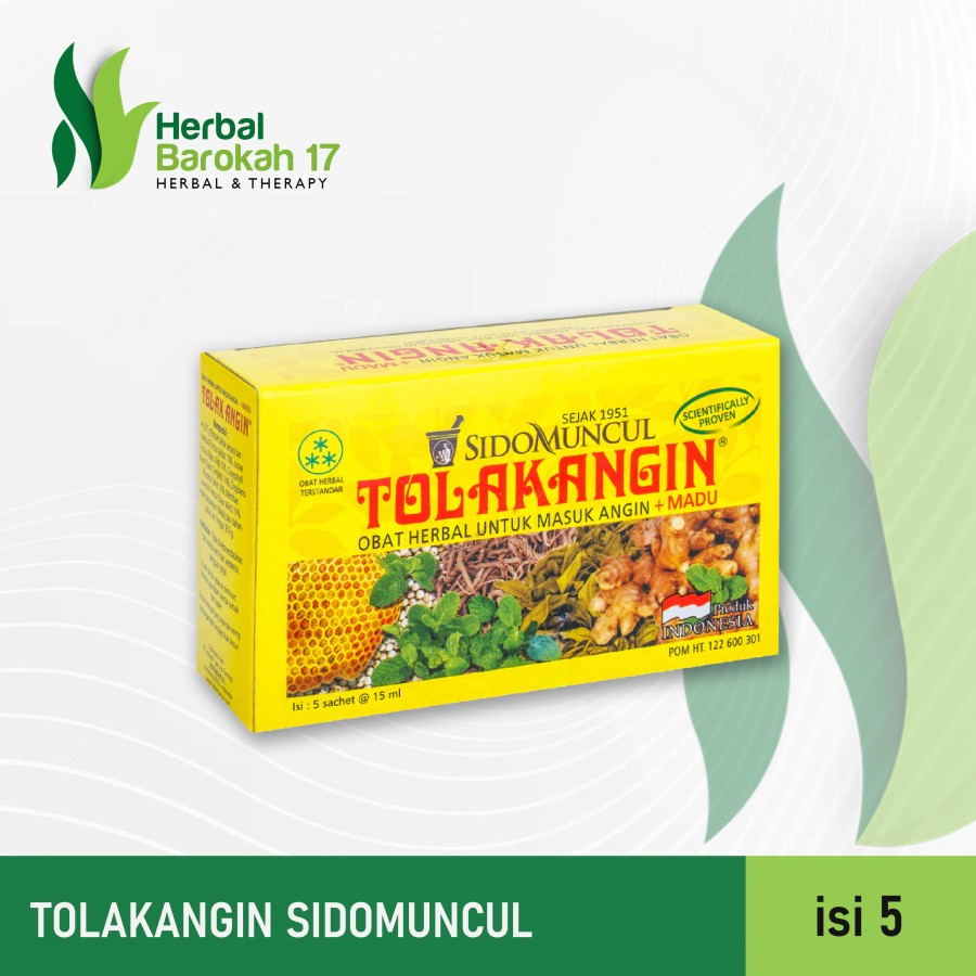 Jual TOLAK ANGIN CAIR SIDOMUNCUL ISI 5 SACHET - ( HARGA 1 BOX ...