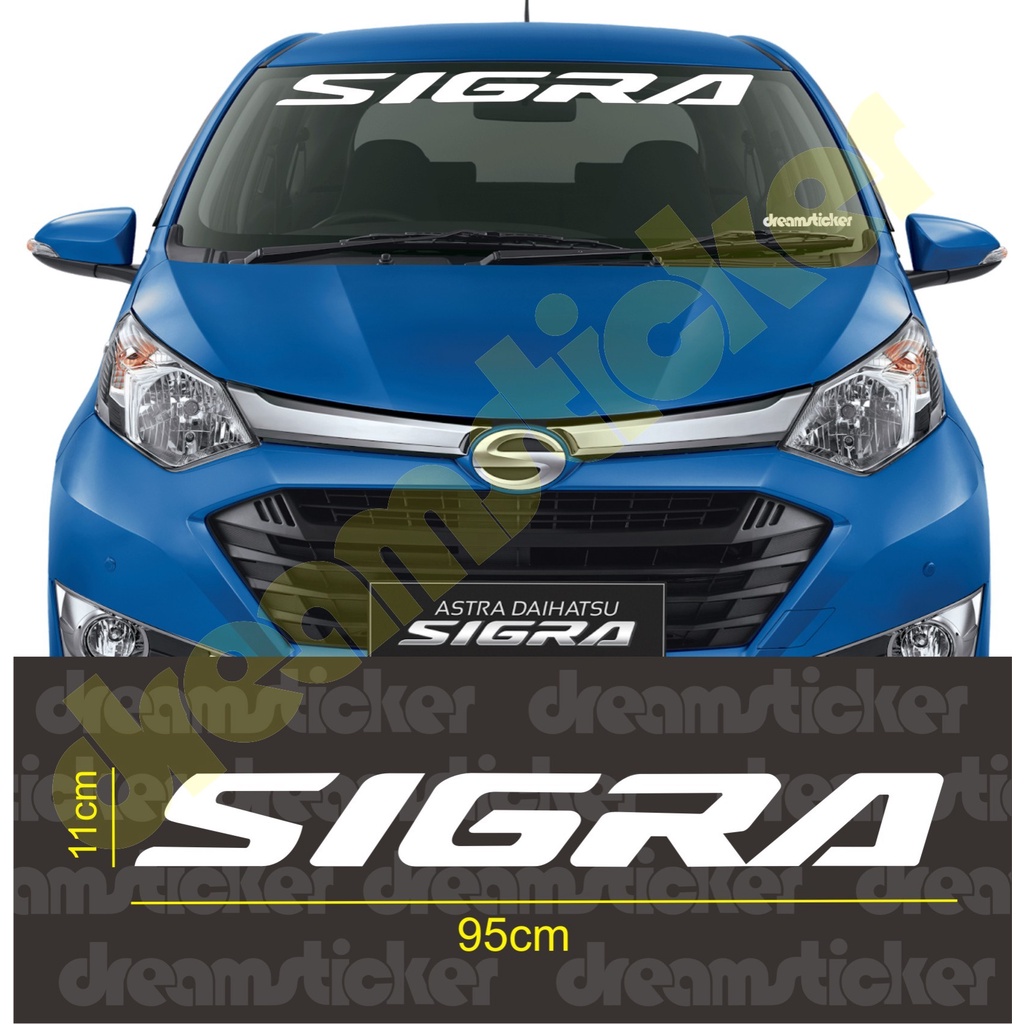 Jual Sticker Stiker Kaca Depan Mobil Daihatsu Sigra Windshield | Shopee ...