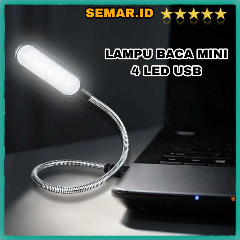 Jual Aamasun Lampu Baca Mini LED USB Adjustable Cool White 5V - FM105 - Black | Shopee Indonesia