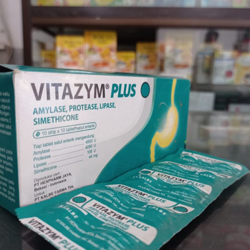 Jual VITAZYM PLUS 1 STRIP @10 TABLET | Shopee Indonesia