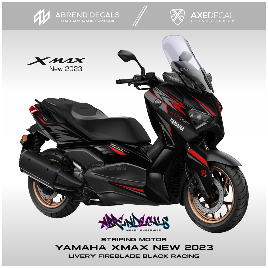 Jual Striping Xmax New 2023 Livery Fireblade Racing / Stiker Motor ...