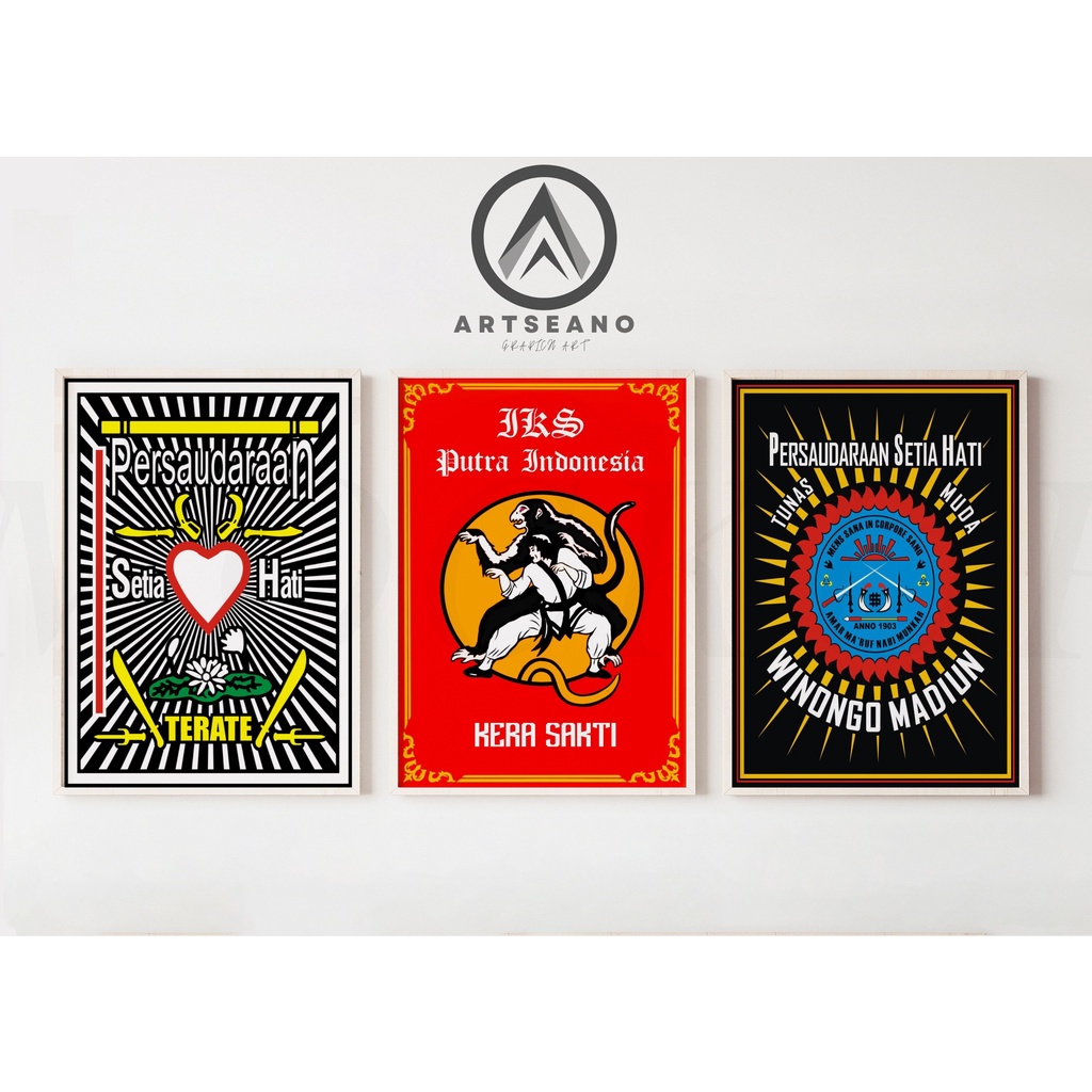 Jual Walldecor Pencak Silat l Poster Pencak Silat PSHT PSHW IKSPI Kera Sakti l Pencak Silat ...