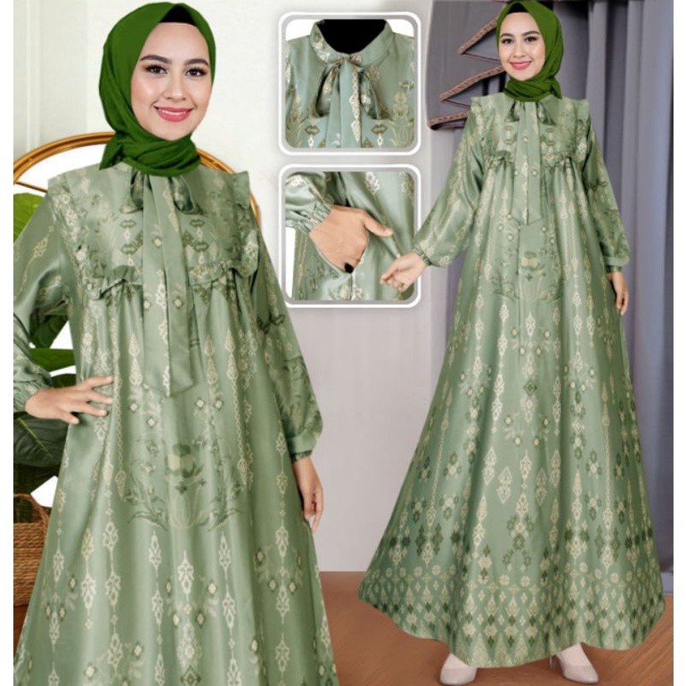 Jual MALIKA Mode FAIRA DRESS GAMIS MUSLIM TERBARU//GAMIS SILK PREMIUM ...