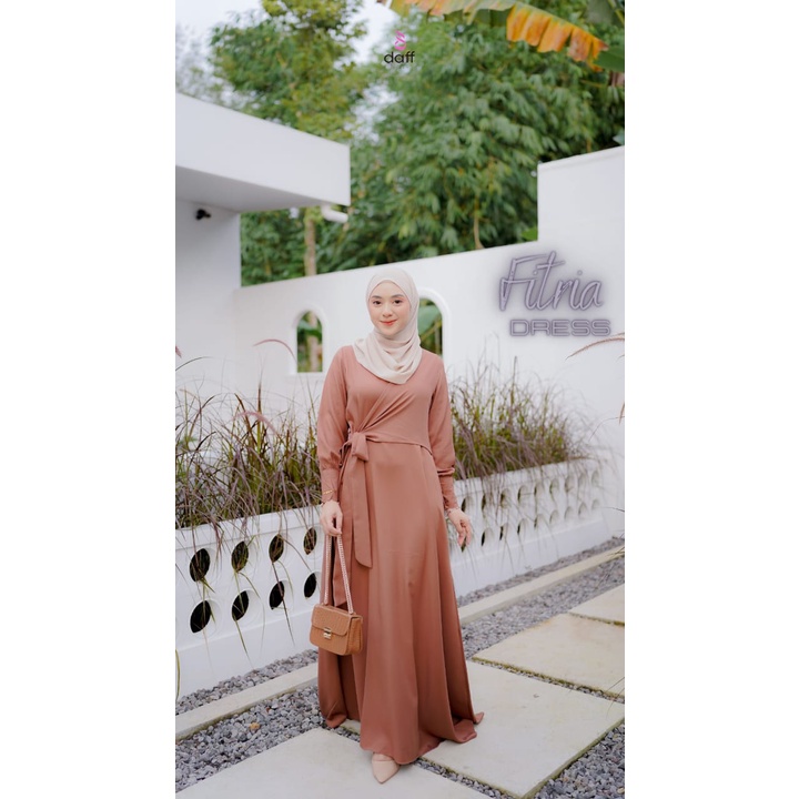 Jual FITRIA DRESS BY DAFF HIJAB ( RAYA SERIES ) | Shopee Indonesia