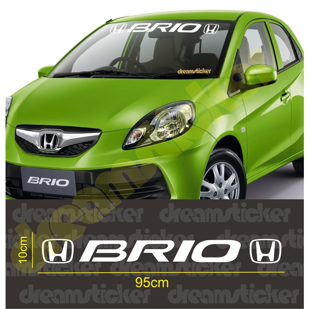 Jual Sticker Stiker Kaca Depan Honda Brio Windshield | Shopee Indonesia