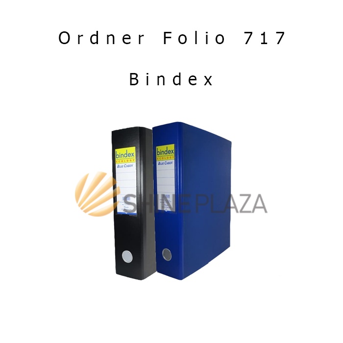 Jual Ordner Ukuran Folio Warna Biru Hitam 717 Bindex Plastic Lever Arch ...