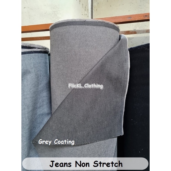Jual Kain Jeans Coating Denim Anti Bara Semi Mengkilap Bahan Jeans ...