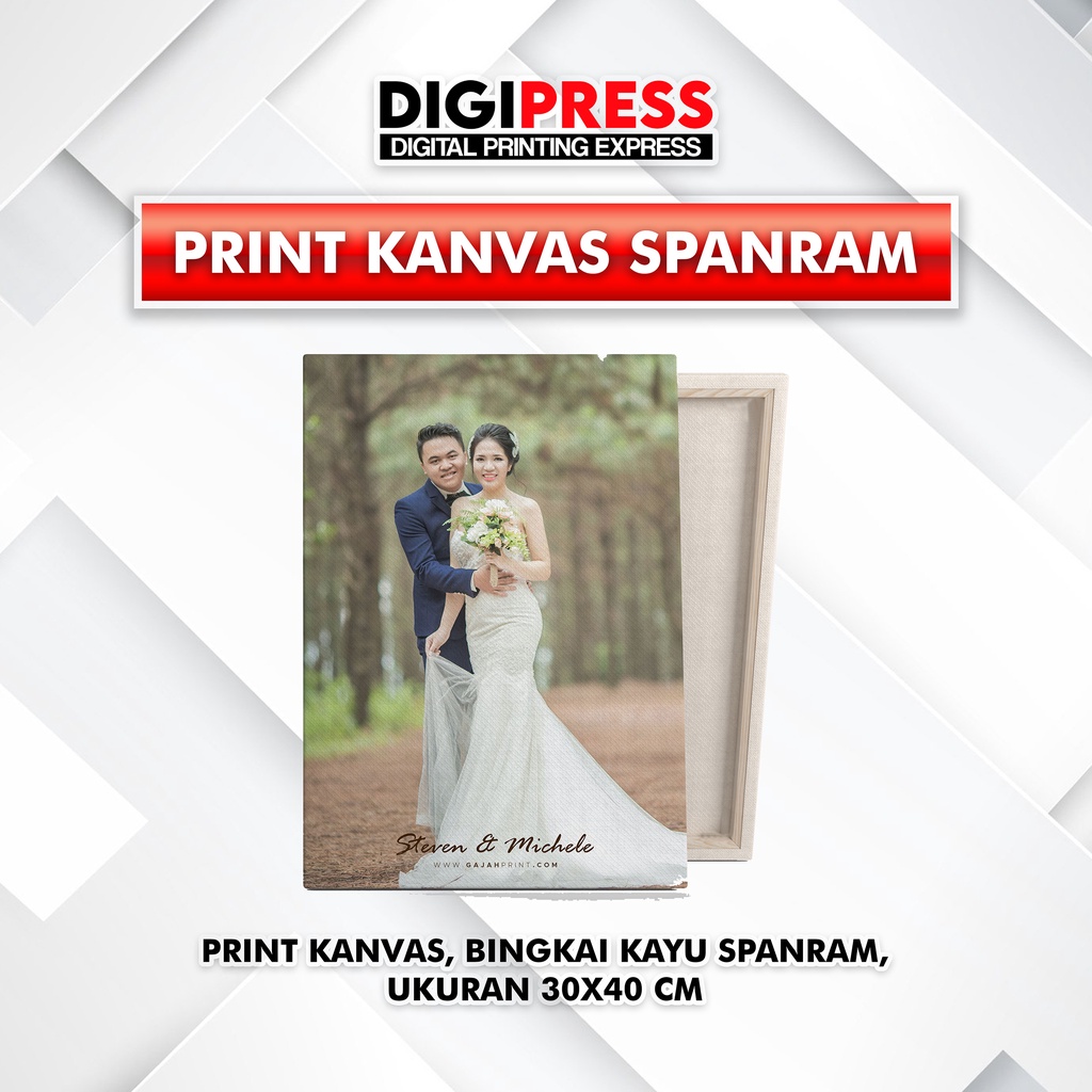 Jual DIGIPRESS - Cetak Foto Kanvas & Rangka Spanram Kayu Ukuran 30x40cm ...