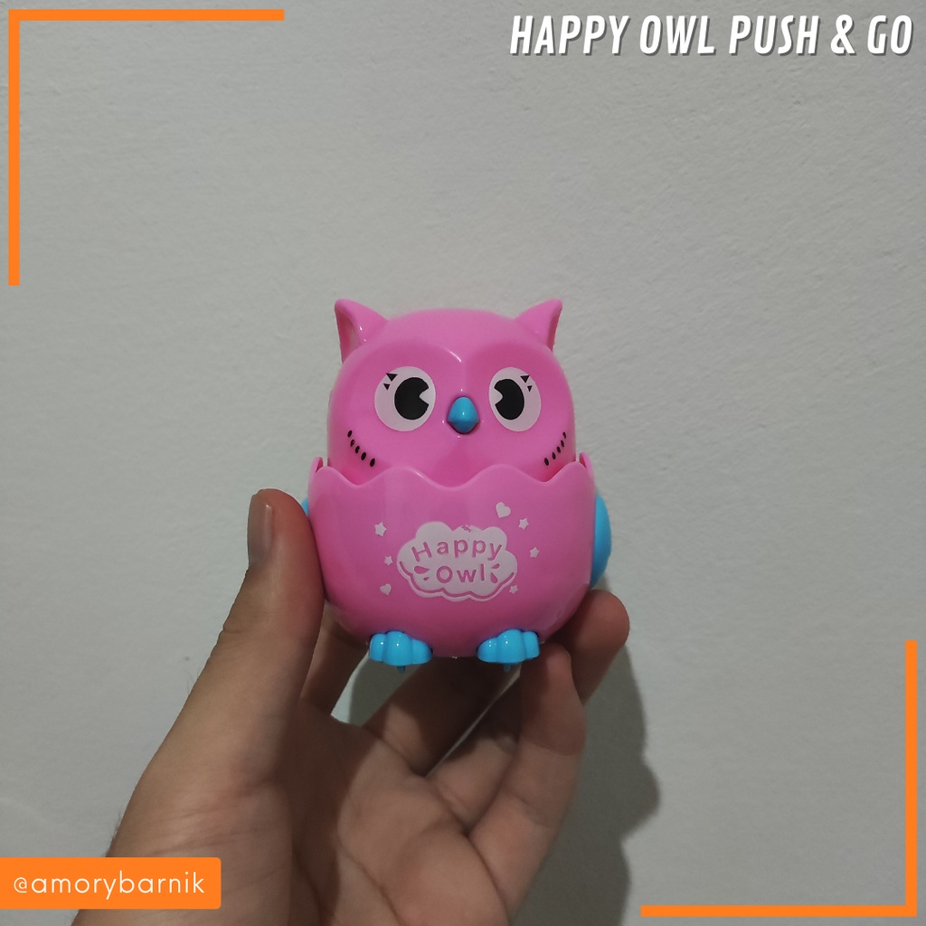 Jual Mainan Anak Anak Happy Owl Tekan Tahan Bergerak Tanpa Baterai ...