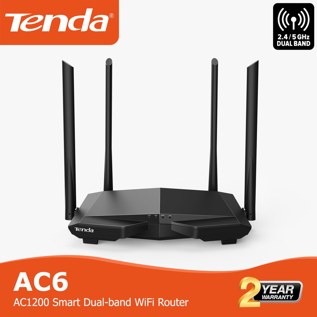 Jual Tenda AC6 AC1200 Cerdas Router WiFi5 Dual-band | Shopee Indonesia