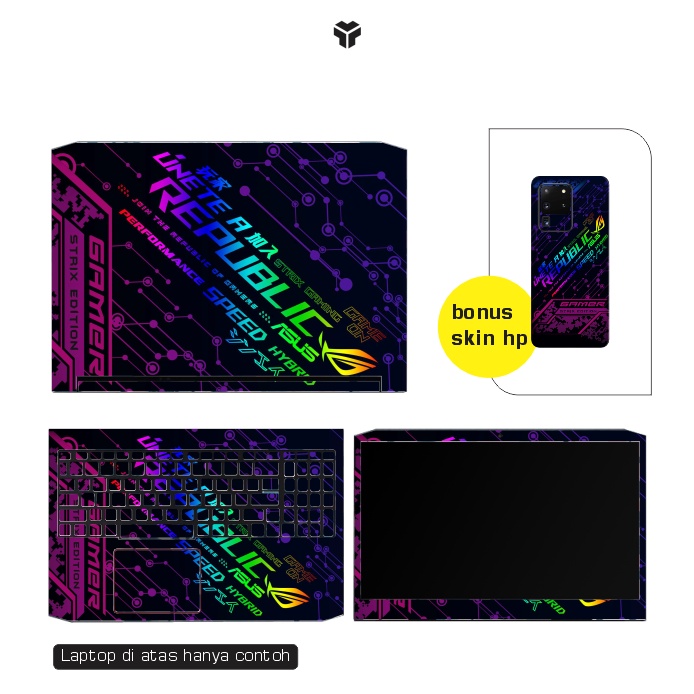 Jual Garskin Laptop Asus x450cp Fullbody - [Request Design] | Shopee ...