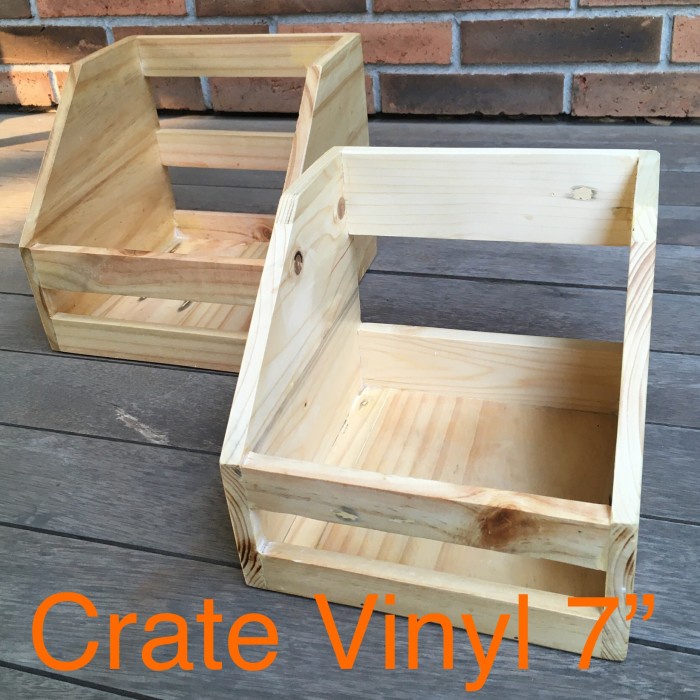Jual Floor 7" Wooden Crate/Box/Storage/Peti/Rak Vinyl/Piringan Hitam ...