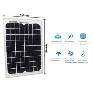 Jual SOLAR PANEL 10w / SOLAR CELL 10watt / PANEL SURYA 10WP MONO INSCOM ...
