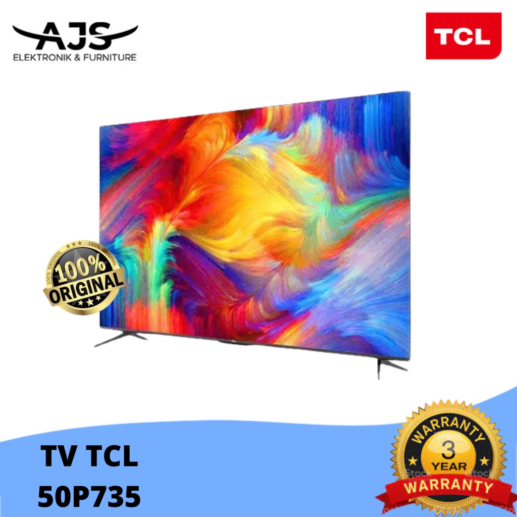 Jual TV TCL 50P735 TV 50 inc GOOGLE TV UHD 4K P735 NEW MODEL 2022 ...