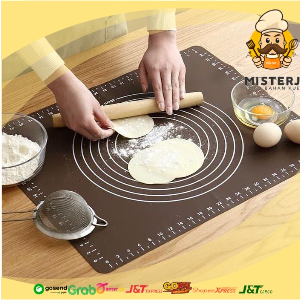 Jual Silicone Mat Brown | Alas Adonan Roti Coklat | Bahan Tebal ...