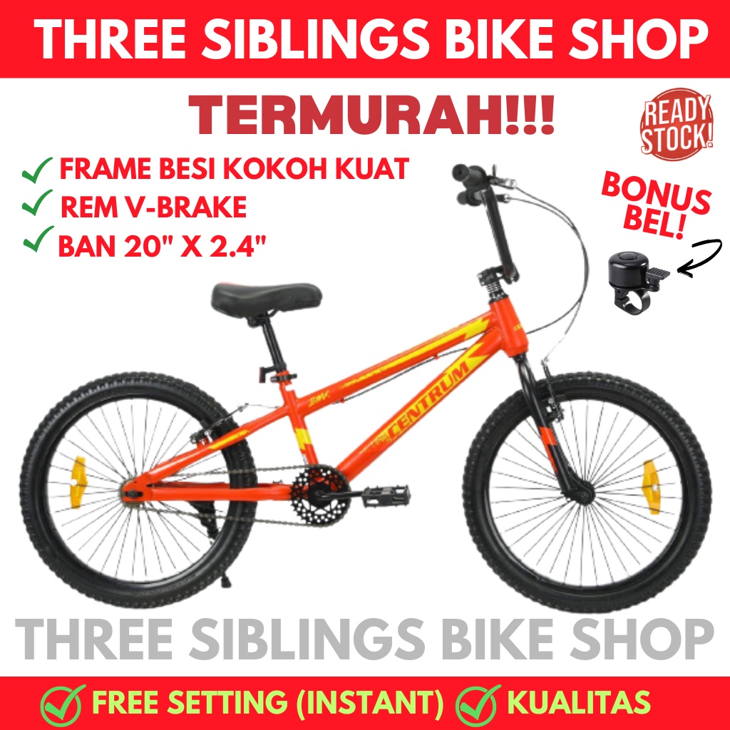 Jual TERMURAH SEPEDA BMX CENTRUM by PACIFIC 6650 BAN 2.40 20 INCH ...