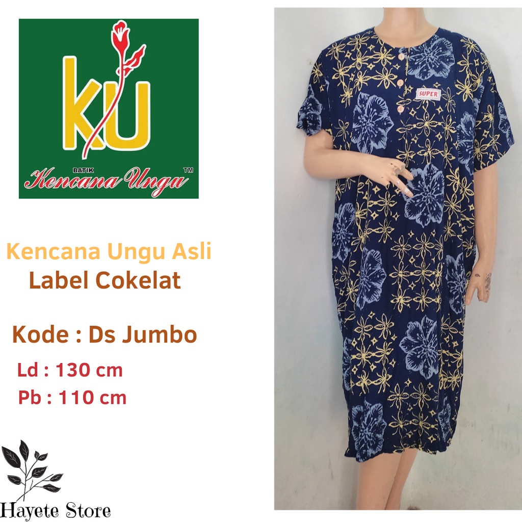 Jual Daster Kencana Ungu Jumbo Label Cokelat Ld 130cm | Shopee Indonesia