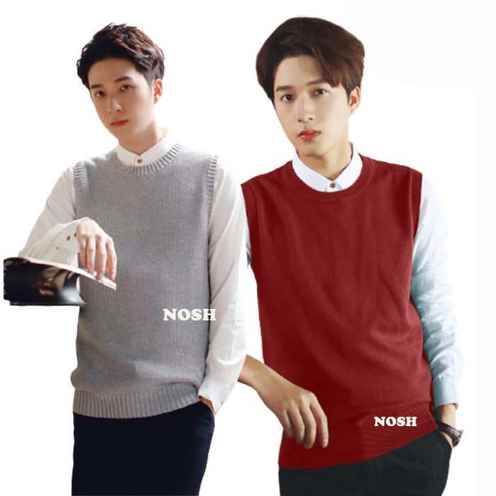 Jual TERMURAH Rompi Rajut Pria Leher O Odwin / Knit Vest ONeck - NOSH ...