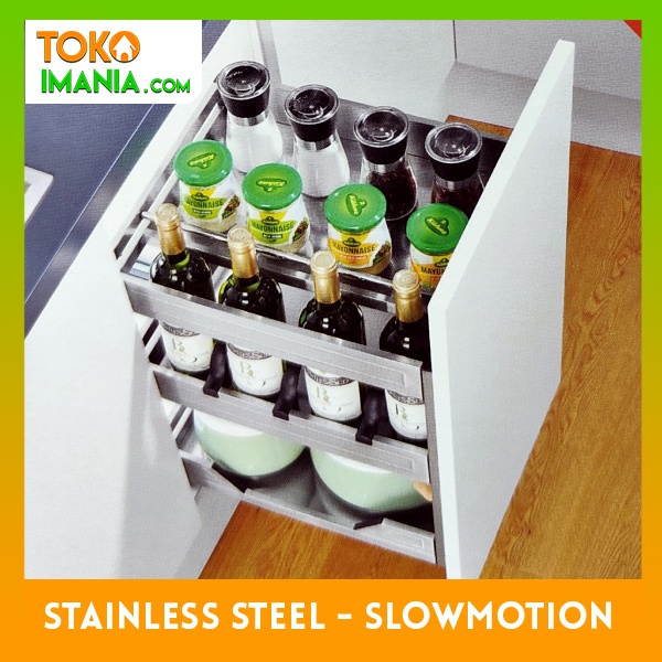 Jual Rak Botol Bumbu Stainless Vitco Slowmotion SS 20740 | Shopee Indonesia