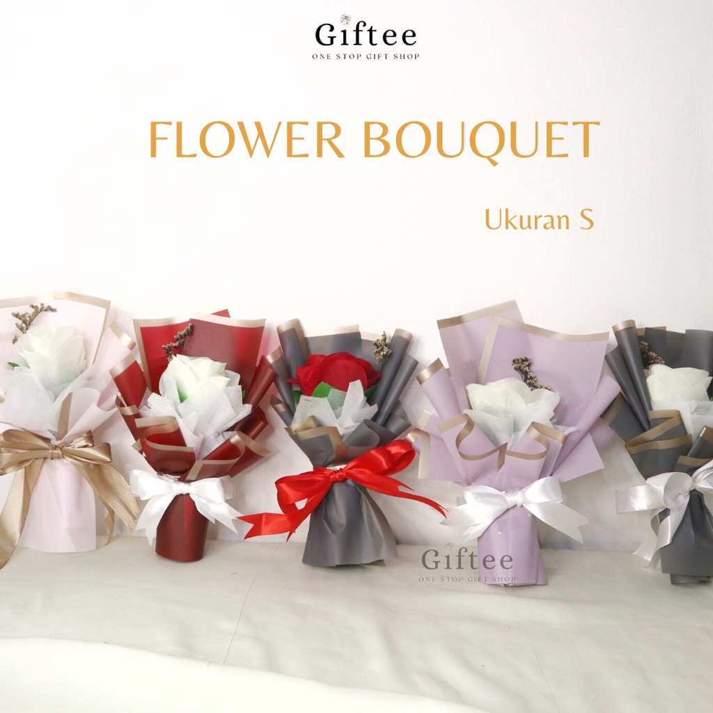 Jual FLOWER BOUQUET SIZE SMALL DIANA (S) SINGLE ROSE BOUQET KADO ...