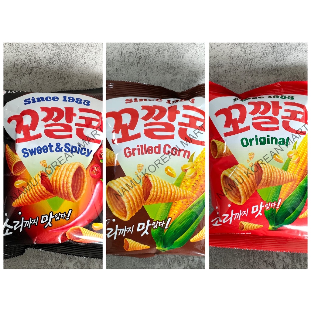 Jual Kkokkal Original Corn Flavor 67gr / Kkokkalkon / Hot & Sweet ...