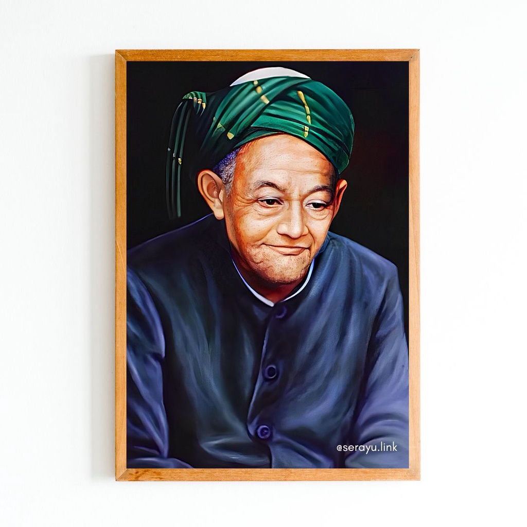 Jual Poster Lukisan Cetak Gambar KH Hasyim Asy'ari Hiasan Dinding Ulama ...