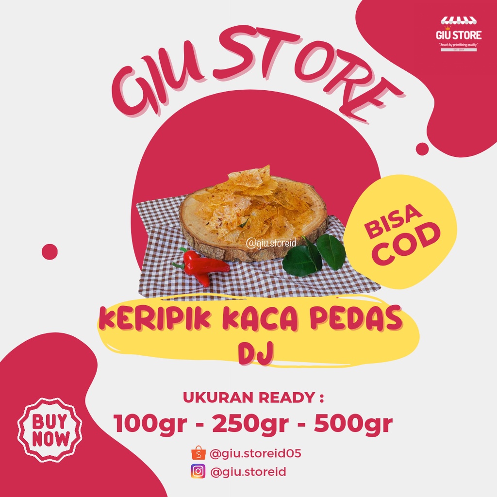 Jual KERIPIK KACA ORIGINAL/EXTRA PEDAS/CABE IJO/RUMPUT LAUT @1KG ...