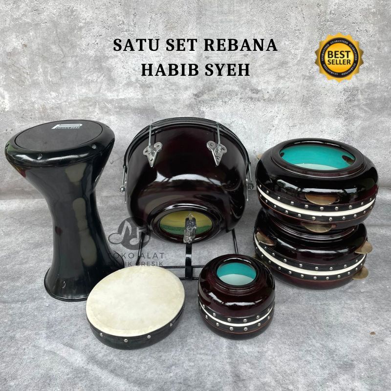 Jual Satu Set Alat Musik Rebana Habib Syeh Lengkap | Shopee Indonesia