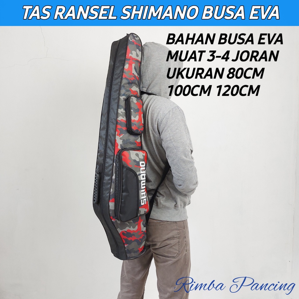 Jual Tas Joran Pancing Besar Model Ransel Gendong Lapis Busa Eva Tebal Panjang 80cm 100cm Dan ...