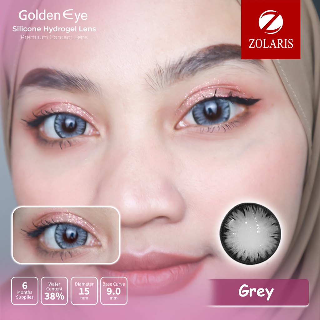 Jual SOFTLENS GOLDEN EYE GREY 15mm (MINUS & NORMAL) - LENSA KONTAK ...