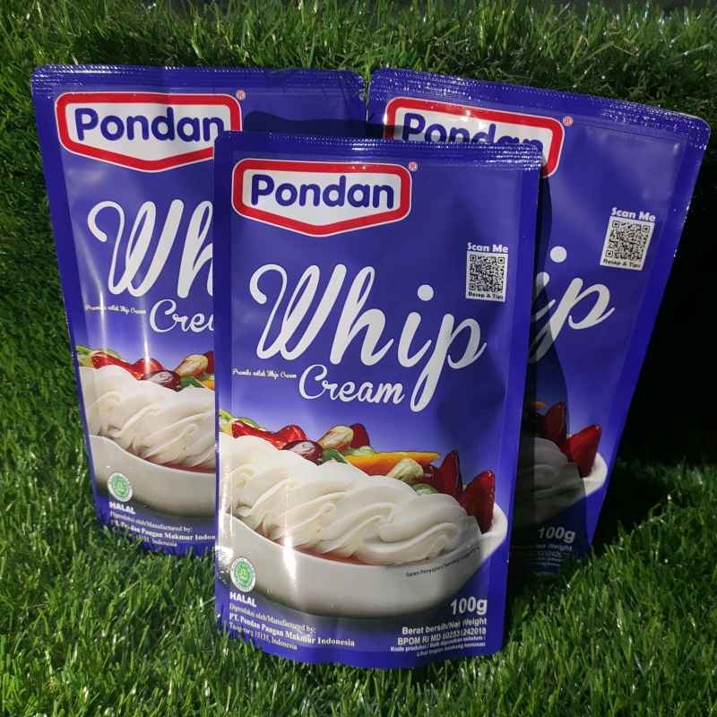 Jual PONDAN WHIP CREAM POUCH 100g | Shopee Indonesia