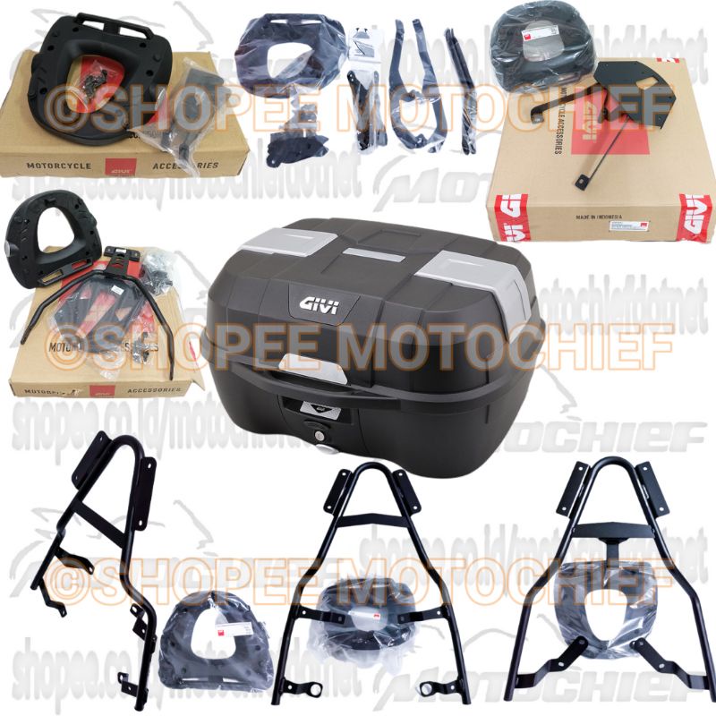 Jual PAKET BOX GIVI B45 NM + BRACKET GIVI SRV ADV 160 VARIO 160 ADV 150 PCX150 PCX160 NMAX XMAX ...