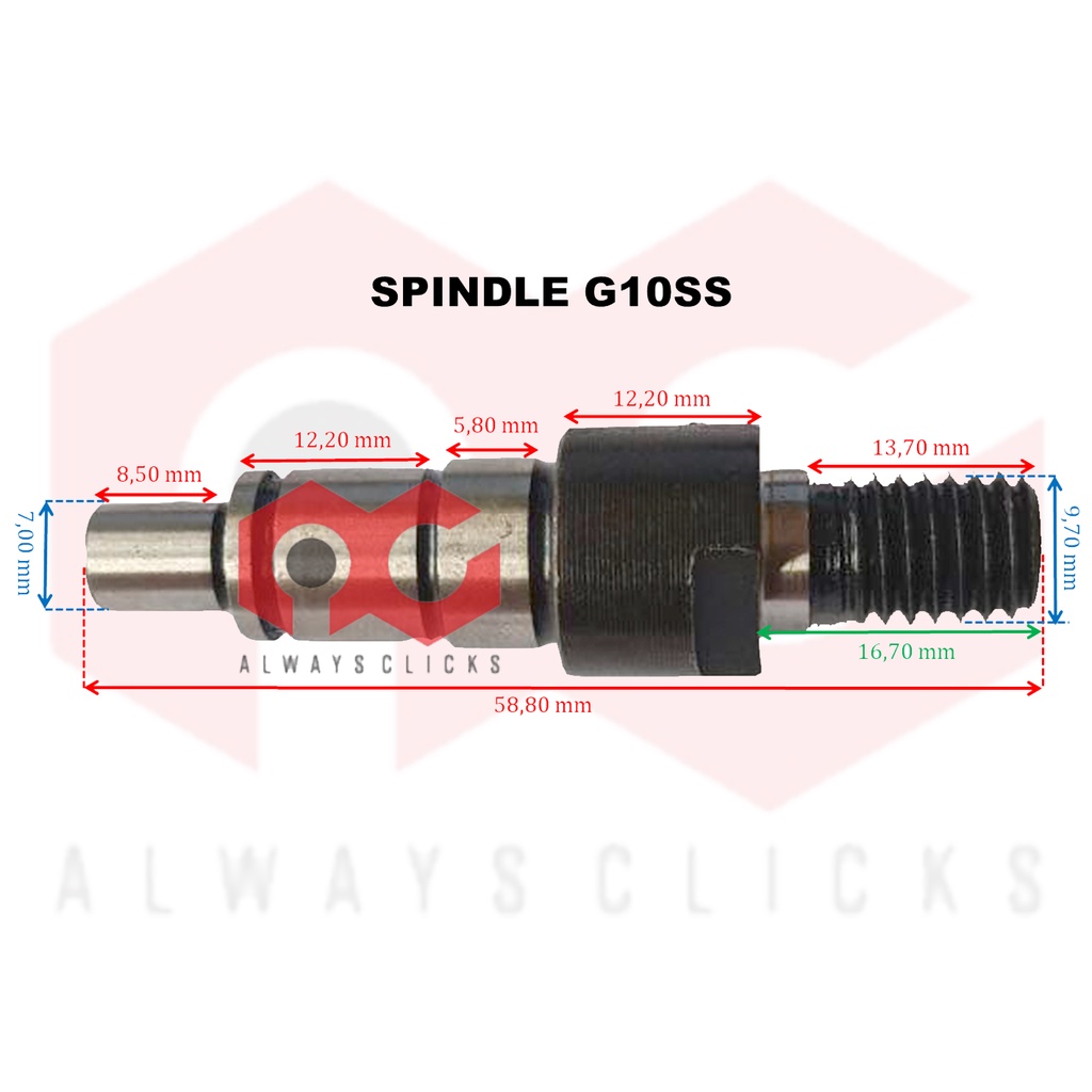 Jual SPINDLE AS BOR GERINDA HITACHI G10SS | Shopee Indonesia