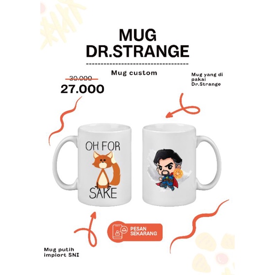 Jual Mug Dr.Strange/ Mug custom /Mug unik /Mug | Shopee Indonesia