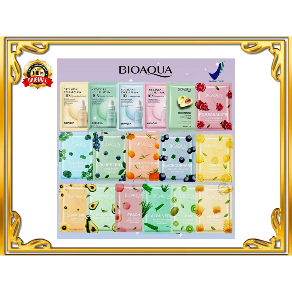 Jual BIOAQUA SHEET MASK HYDRATING ESSENCE FACE MASK BRIGHTENING MOISTURIZING SKIN CARE ANTI ...