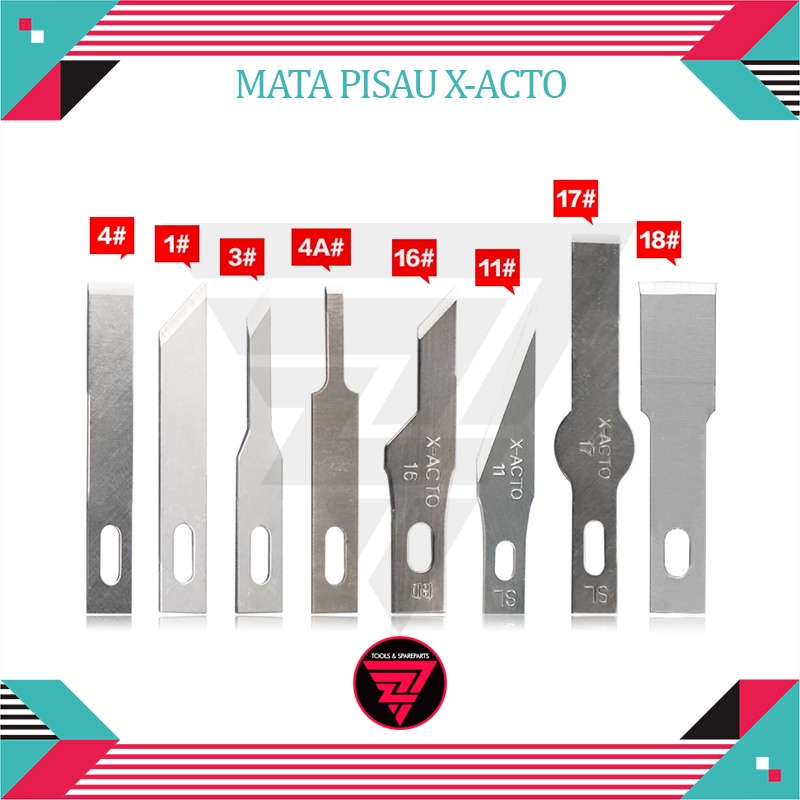 Jual Mata Pisau Presisi XACTO Stainless / Mata Pisau Ukir / Mata Pisau Craft | Shopee Indonesia